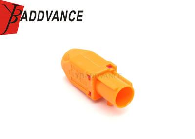 China TE/AMP 1 Pin Female Connector Housing Unsealed PBT Yellow 16-22AWG 1-2203571-2 for sale
