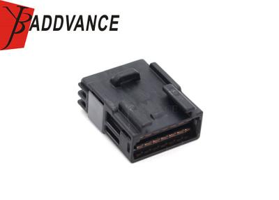 China 14 Pin Black Female Automotive Connector Housing PBT Material Unsealed 16-22AWG for sale