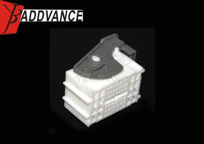 China 48 Way Automotive Electrical Connector Housing Female Unsealed 16-22AWG White for sale