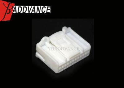 China 24 Pin White Female PBT Automotive Electrical Connector Housing 16-22AWG for sale