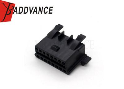 China 16 Pin Female Auto Wire Harness Connector Black PBT 16-22AWG for sale