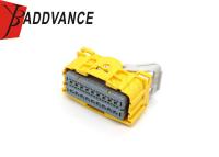 China 54 Way Female Sealed Yellow Delphi Connector PA66 GF 125C Auto Wire Harness for sale