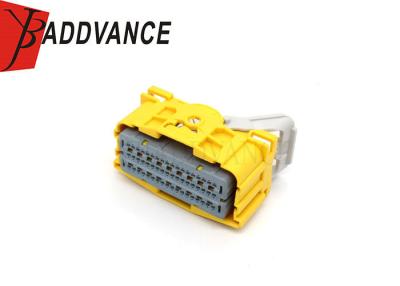 China 54 Way Female Sealed Yellow Delphi Connector PA66 GF 125C Auto Wire Harness for sale