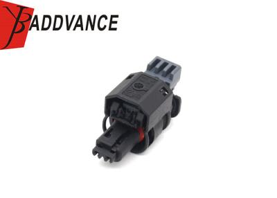 China Electrical 2 Pin Female Socket Connector Housing Sealed Black PBT for BMW 9291135-04 for sale