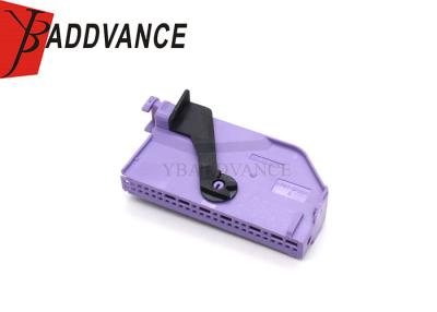 China 50 Way Male TE Connectivity AMP Purple Unsealed Connector Housing 16-22AWG for sale