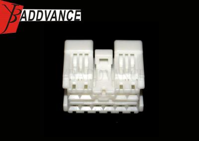 China 10 Pin Female PBT Unsealed Automotive Electrical Connector White 16-22AWG for sale