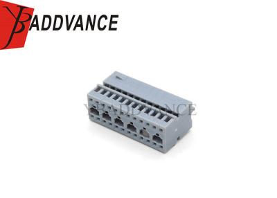 China 24 Pin Female TE AMP Automotive Connector Unsealed PA66-GF13 Gray 16-22AWG for sale