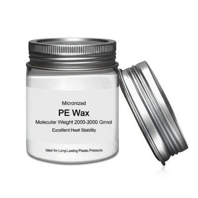 China Micronized PE Wax Molecular Weight 2000-3000 G/mol Excellent Heat Stability Ideal for Long-Lasting Plastic Products for sale