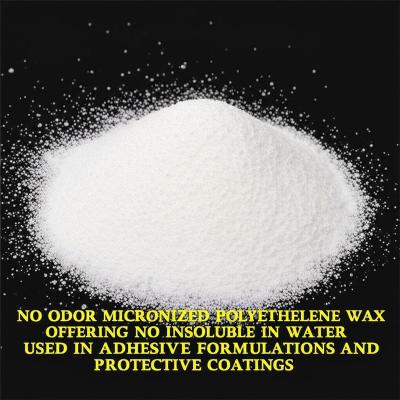 China No Odor Micronized Polyethylene Wax Offering No Insoluble In Water Used in Adhesive Formulations and Protective Coatings for sale