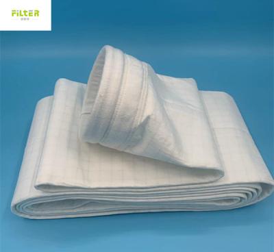 China Spun Bonded Polyester Anti Static Filter Bag For Steel Plant for sale