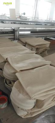 China Dust Collector Filter Bags Nomex Aramid With SS Ring Top for sale