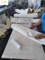 China 500GSM Aramid Nomex Filter Sleeves With SS Ring And High Temperature Glue for sale
