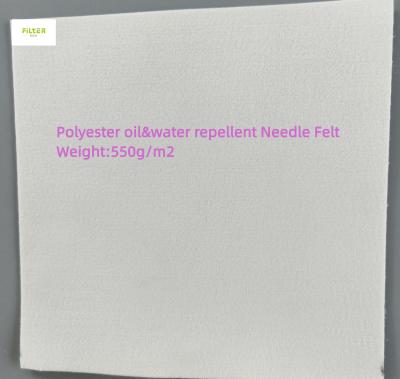 China 350gsm - 550gsm Industrial Filter Cloth Polyester Oil Water Repellent For Filter Bag for sale