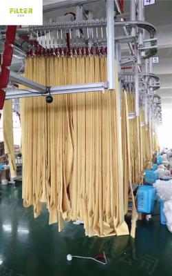 China High Temp Non Woven P84 PPS Dust Filter Bags For Cement Kiln Smoke Gas Filtration for sale
