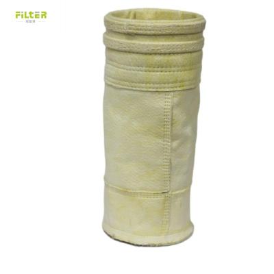 China 850gsm Fiberglass Needled Felt Filter Bag For Lime Kilns Filtration Dust Collection for sale