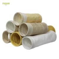 China 2.2mm Thick Fiberglass Filter Bag With PTFE Dipping Treatment for sale