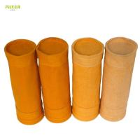China Customized Size 500gsm Polyester Filter Bag For Cement Dust Collector for sale