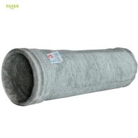 China Cement Dust Collector 500gsm Polyester Anti Static Filter Bag Alkali Resistant for sale