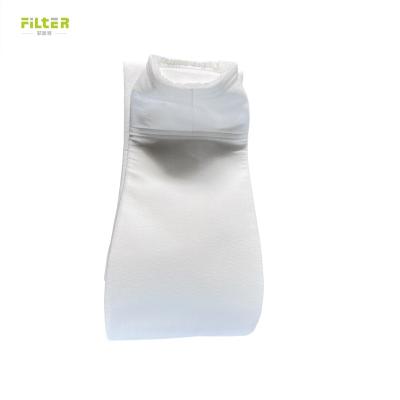 China Custom 550GSM Polyester Needle Felt Steel Ring Filter Bag for Air Filter for sale