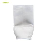 China Custom 550GSM Polyester Needle Felt Steel Ring Filter Bag for Air Filter for sale