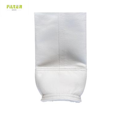 China Custom 550GSM Polyester Needle Felt Steel Ring Filter Bag for Air Filter for sale