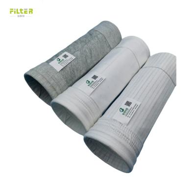 China Industrial Dust Collector 550GSM Micron Fiber Polyester Anti-Static Filter Bag for sale