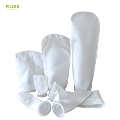 China Plastic Ring And Sewing Thread Bottom Nylon Monofilament Liquid Filter Bag For Chemical Industry for sale