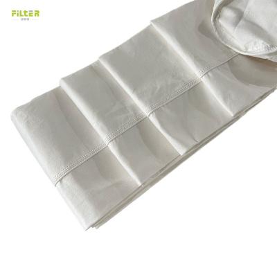 China Needle Felt Nomex PTFE Polyester Dust Filter Sleeve PPS Dust Collector Filter Bags For Cement Asphalt Plant 450-550GSM for sale