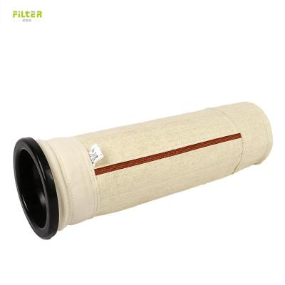 China Customized High Temperature Non-Woven Nomex / Aramid Asphalt Plant Bag Filter For Cement Plant for sale
