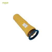 China Customized P84 Pleated Dust Collecting Clamp Snap Band Made Polyester Nomex Filtration Equipment Filter Bag for sale