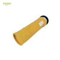 China Customized P84 Pleated Dust Collecting Clamp Snap Band Made Polyester Nomex Filtration Equipment Filter Bag for sale