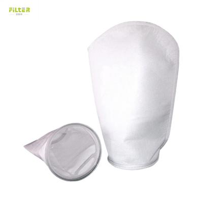 China Durable Liquid Filter Bag constructed from Nylon Polyester and Polypropylene with smooth filament and no material drop off for liquid filtration for sale