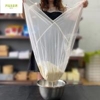China Food grade Liquid Filter Bag with reusable nylon mesh and multiple micron sizes suitable for filtering milk juice soymilk and other liquids for sale
