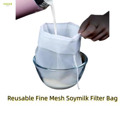China Fine Weave Cotton Strainer Pouch for Homemade Almond Milk,Soy Milk & Juices for sale