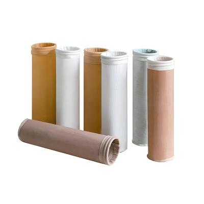 China Durable Fiberglass Filter Bag Needle Punched Polyester Felt Reinforced Bottom Suitable for Industrial Dust Collection Applications for sale