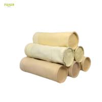 China Industrial High Temperature Filter Bags Made from Needle Punched Polyester Felt with Reinforced Bottom for Dust Collection for sale