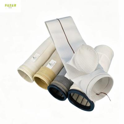 China Industrial Grade Baghouse Filter Bags Featuring Needle Punched Polyester Felt and Reinforced Bottom for Dust Filtration Performance for sale