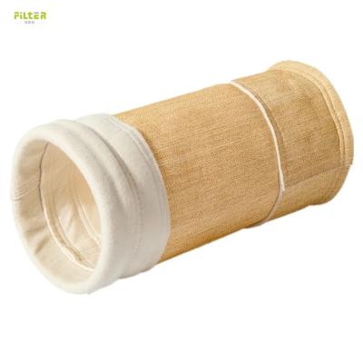 China High temp Aramid Nomex PPS Polyester PTFE filter bag for chemical industry for sale