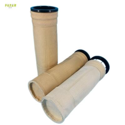 China P84 PPS Polyester PTFE Fiberglass Industrial high temp filter bag for flue gas dust removal for sale