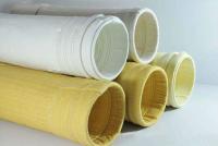 China Oil and Water Repellent Polyester Filter Bag 450GSM~550GSM For Steel Plant for sale