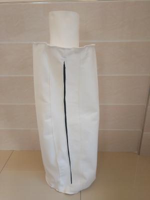 China Customized White Polyester Filter Ba , Water Treatment Dust Filter Bag for sale