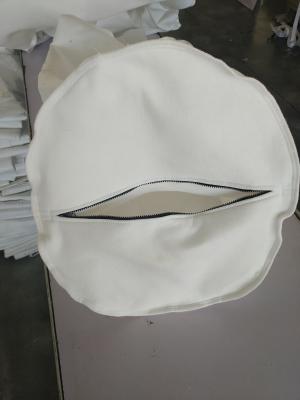 China Customized Zipper White Polyester Liquid Filter Bag For Water Treatment for sale