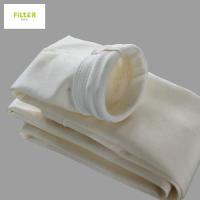 China High Temperature 550GSM Acrylic Baghouse Filter Bags White for sale