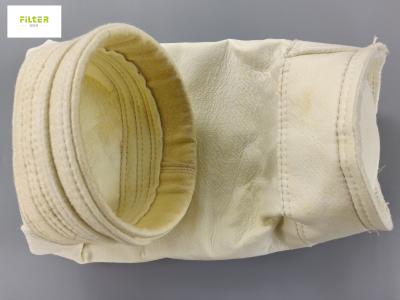 China Plain Weave Fiberglass Filter Bag PTFE Coated 746G/M2 Customized for sale