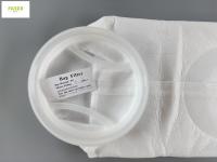 China Hot Melt PP Liquid Filter Bag 5 Micron With Plastic Ring for sale