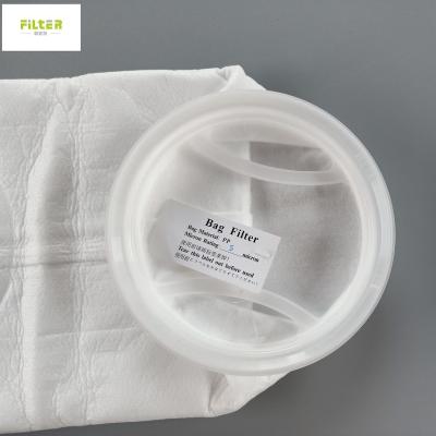 China Nylon Polypropylene Filter Bag With Hot Melt Body 5 50 100 200 300 Micron for sale