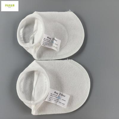 China 100 Micron PP Mesh Liquid Water Filtration Bag With Steel Ring for sale
