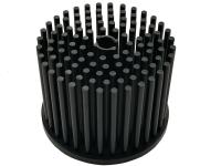 China 70mm Aluminum LED Heat Sink 12W Pin Fin Radiator AL1070 Anodized for sale