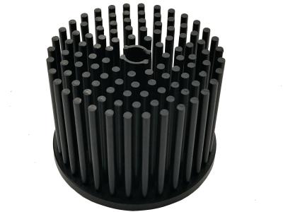 China 70mm Aluminum LED Heat Sink 12W Pin Fin Radiator AL1070 Anodized for sale