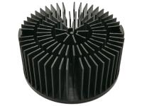China Black Anodized Cold Forged Aluminum Heat Sink AL1070 86mm 15-18W LED for sale